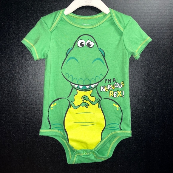 Disney | One Pieces | Toy Story One Piece Green With Rex Character On ...